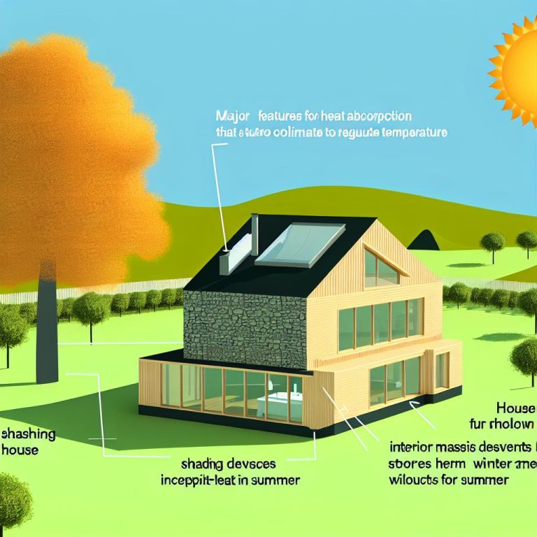How to design a passive solar house.