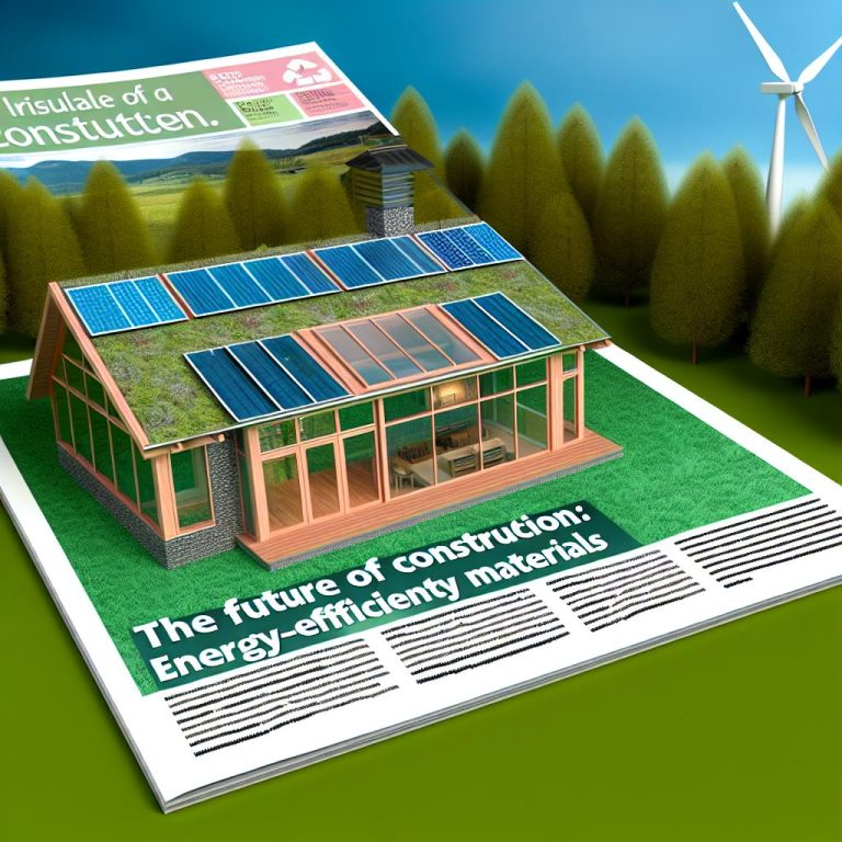 The importance of energy-efficient building materials.